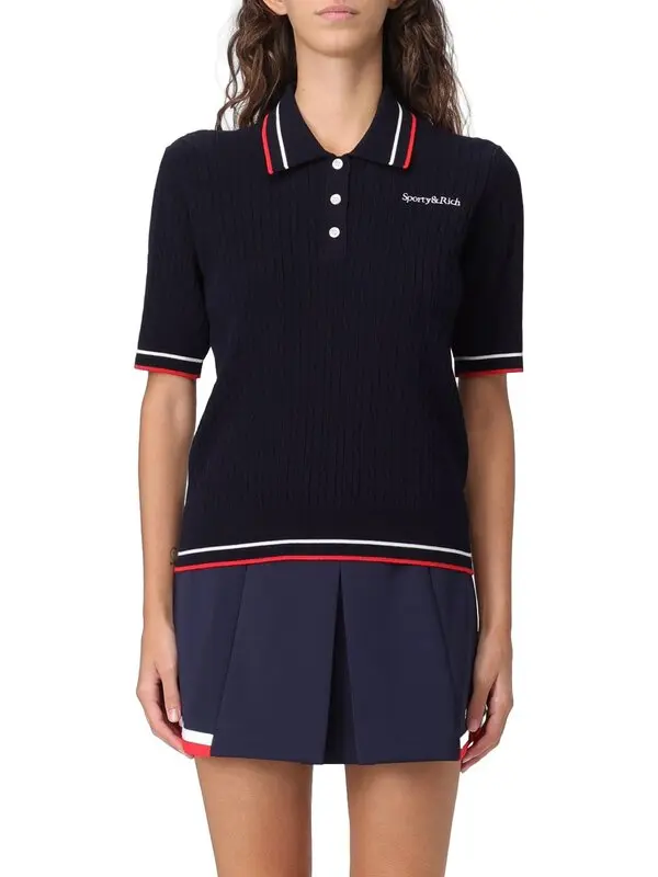 SPORTY & RICH Polo Shirt - Navy