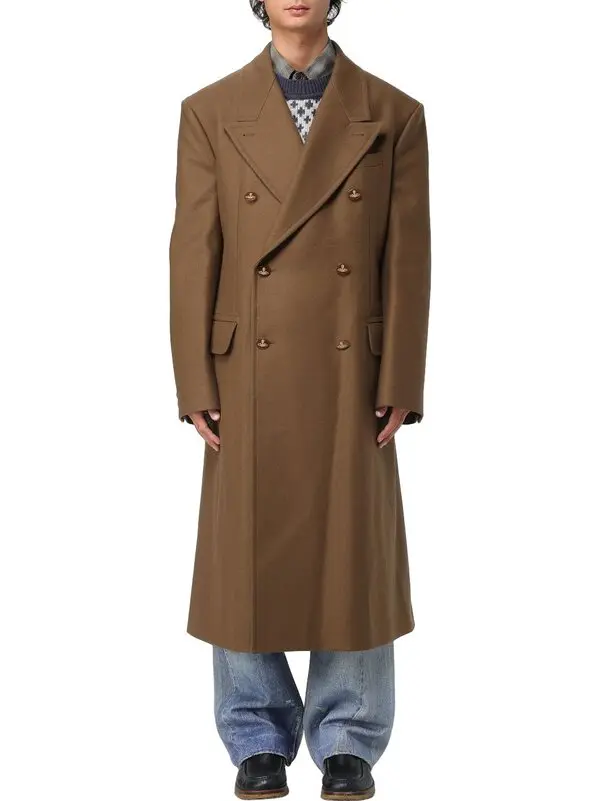 VIVIENNE WESTWOOD Double-breasted Coat - Brown