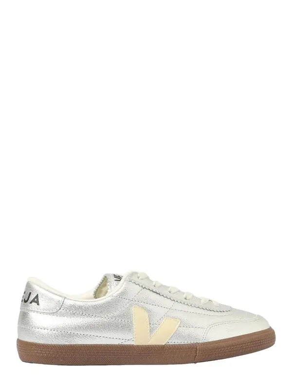 VEJA Panenka Laminated Leather Sneakers O.t - Silver