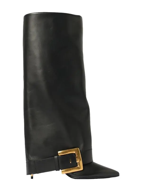 Balmain Belted Boots - Black