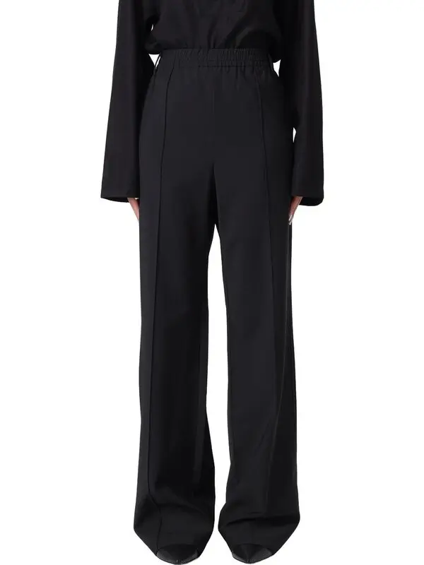 Tibi Wide Leg Trousers - Black