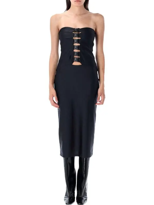 Coperni Strapless Dress - Black