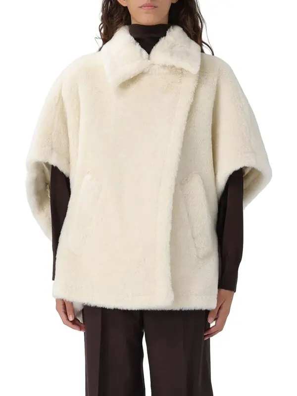 Max Mara Fur Coat - White