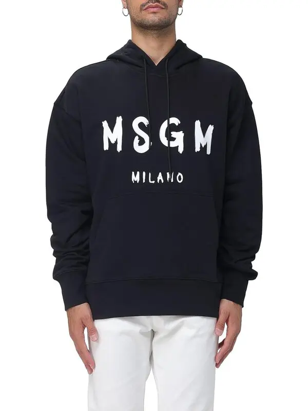 MSGM Sweatshirt With Logo - Black
