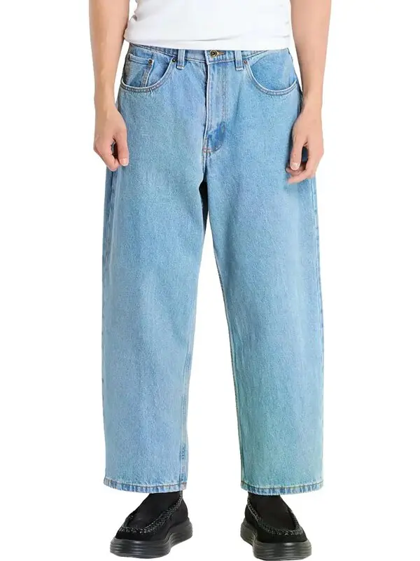 VANS Check Baggy Denim Trousers - Blue