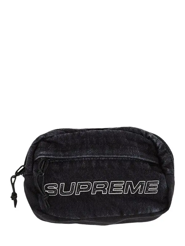 Supreme Denim Mini Shoulder Bag - Black