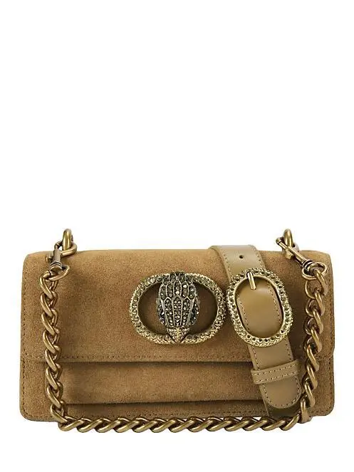 Kurt Geiger Chelsea Small Suede Cross-body Bag - Tan