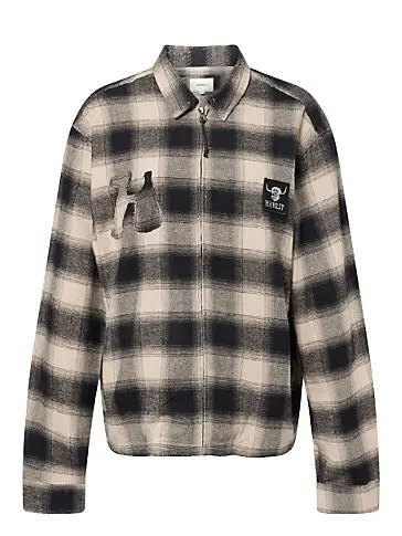 HERESY Check Cotton Shirt - Black