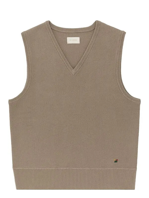 Aimé Leon Dore Knit V-neck Vest - Brown