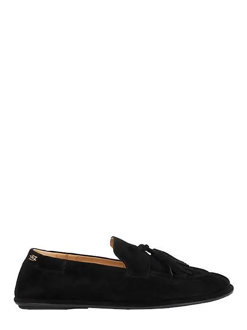 DUNE Grounding Suede Loafers - Black Suede