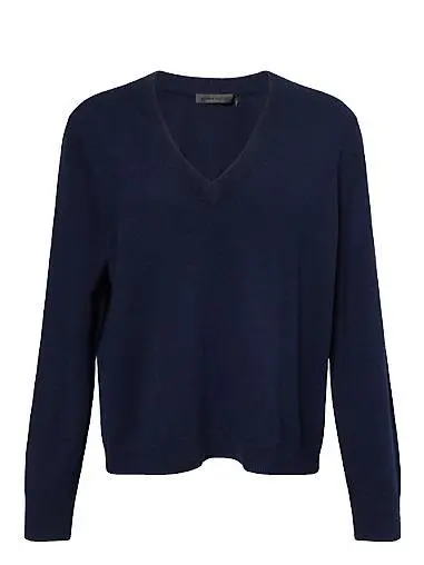 Jenni Kayne Flynn V-neck Cashmere Jumper - Dark Navy