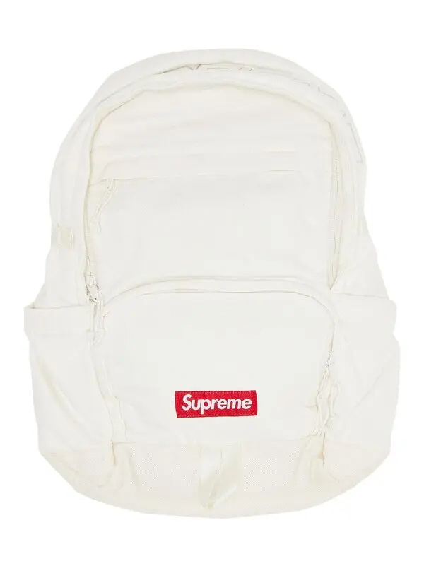 Supreme Denim Backpack - White