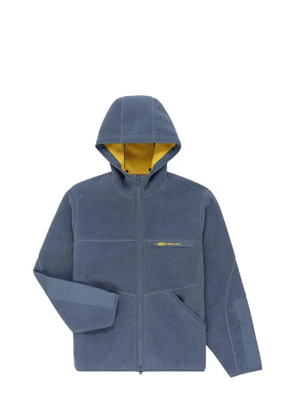 Aimé Leon Dore X New Balance Full Zip Fleece Hoodie - Blue