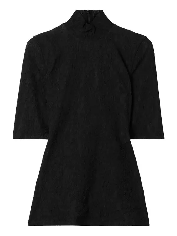 Stella McCartney Stretch Recycled Corded Lace Top - Black