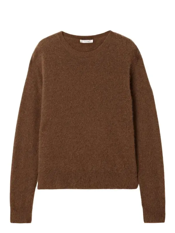 THE ROW Lorynna Cashmere And Silk-blend Sweater - Brown
