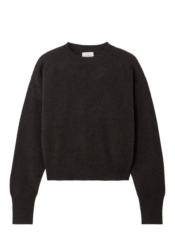 Le Kasha Menorca Cropped Cashmere Sweater - Brown