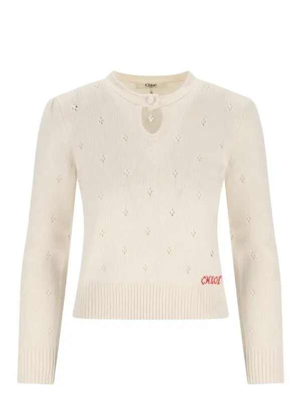 Chloé Wool And Cashmere Pullover - Beige