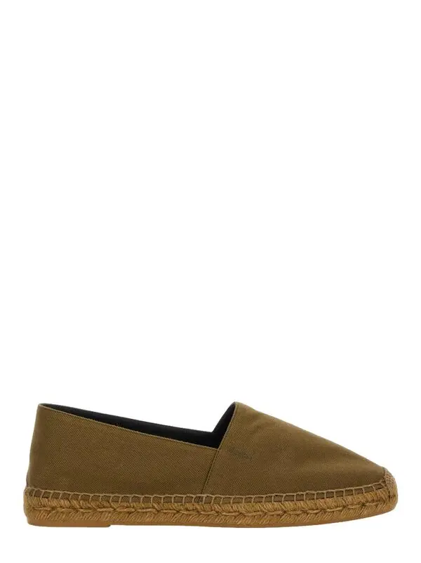 Saint Laurent Cotton Gabardine Espadrille - Brown