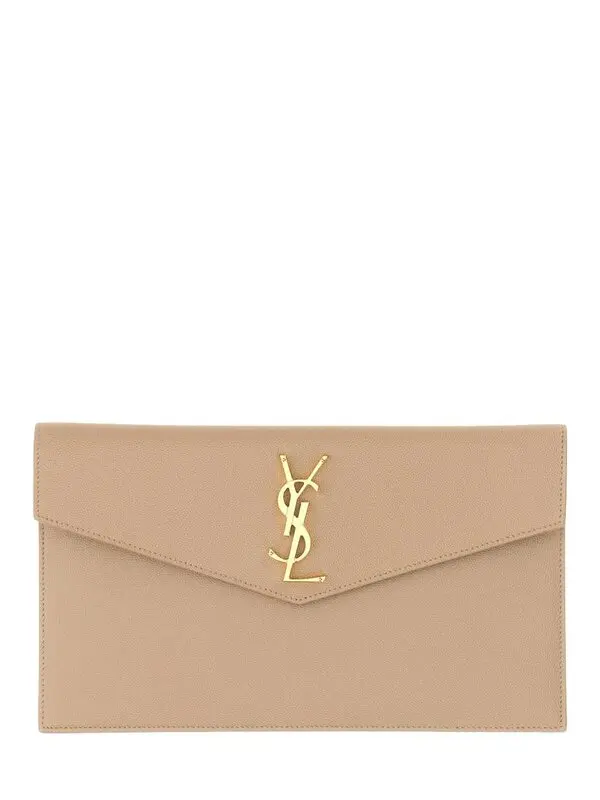 Saint Laurent Uptown Pouch - Beige