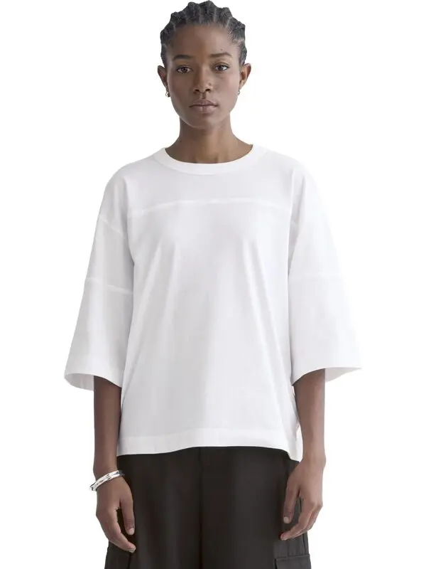 Everlane Oversized Varsity T-shirt - White