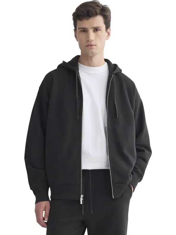 Everlane Luxe Fleece Full-zip Hoodie - Black