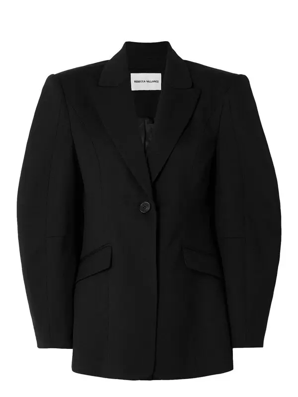 Rebecca Vallance Finley Crepe Blazer - Black