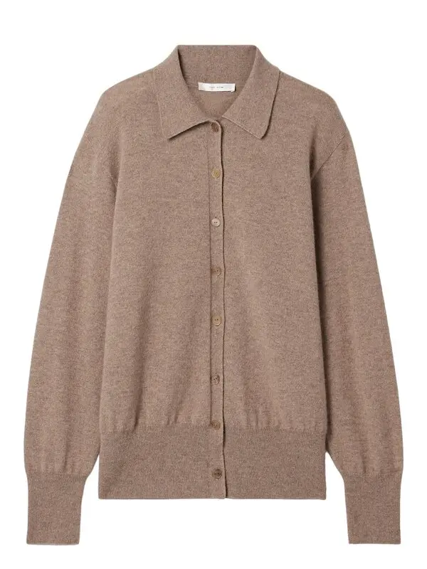 THE ROW Lillia Cashmere Cardigan - Brown