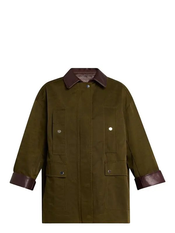 A.L.C. Theo Oversized Barn Jacket - Dkgrn