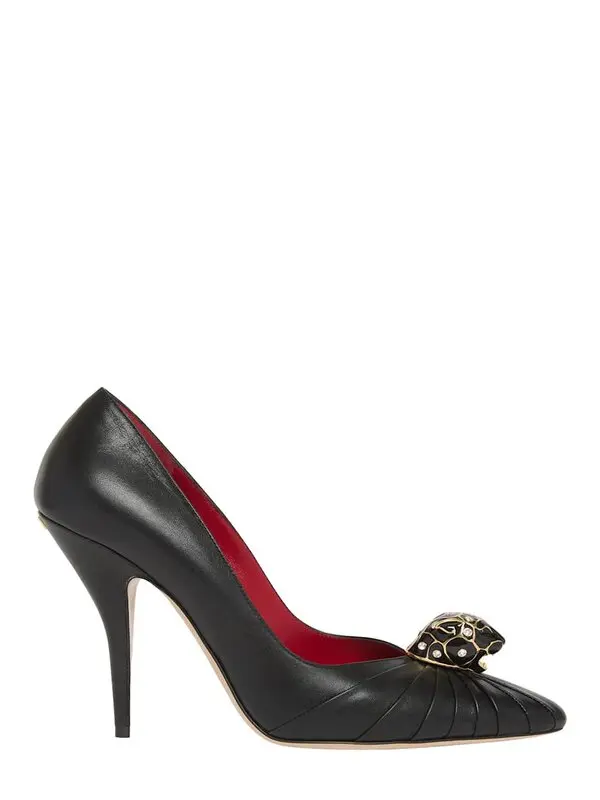 Valentino Garavani Pas De Chat Leather Pumps - Nero
