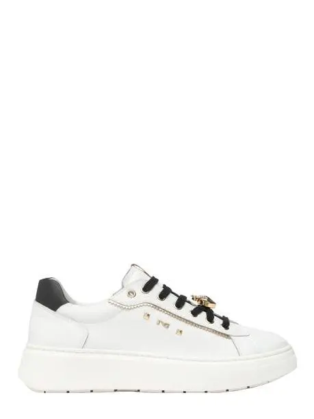 NEROGIARDINI Studded Platform Sneakers - White