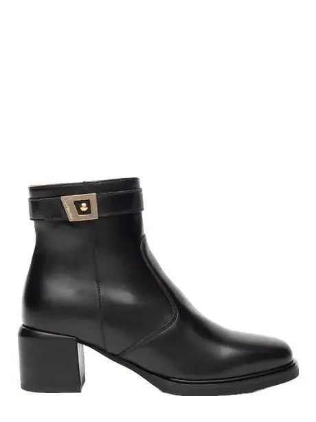 NEROGIARDINI Block Heel Bootie - Black