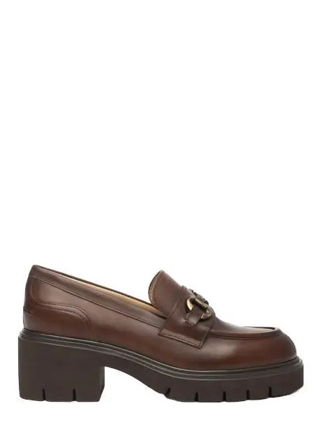 NEROGIARDINI Lug Sole Loafer - Dark Brown