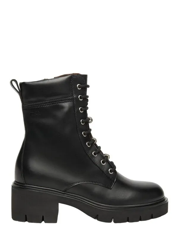 NEROGIARDINI Charm Combat Boot - Black