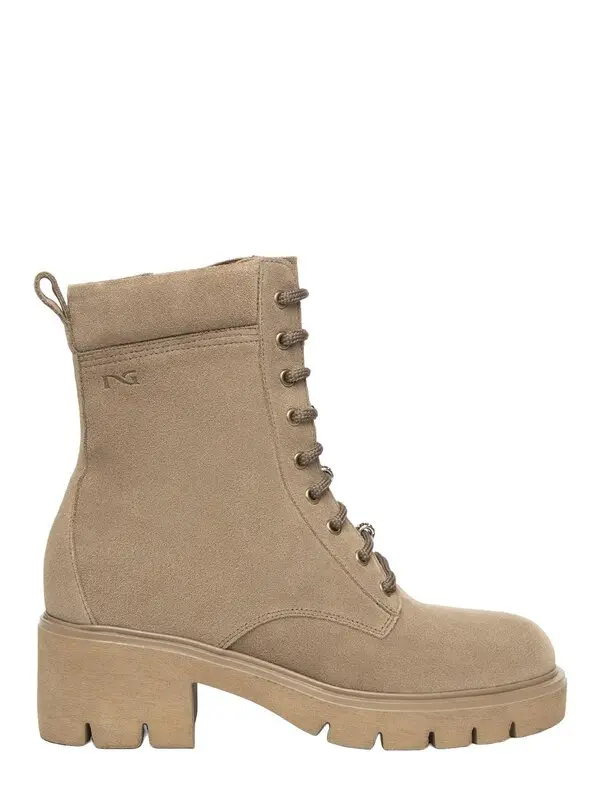 NEROGIARDINI Charm Combat Boot - Taupe