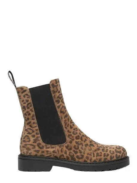 NEROGIARDINI Print Chelsea Boot - Leopard