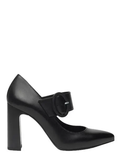 NEROGIARDINI Pointed Toe Mary Jane Pumps - Black