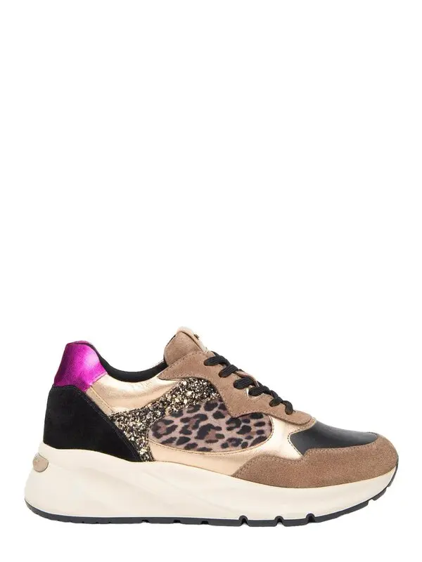 NEROGIARDINI Lace-up Sneaker - Mocha Multi