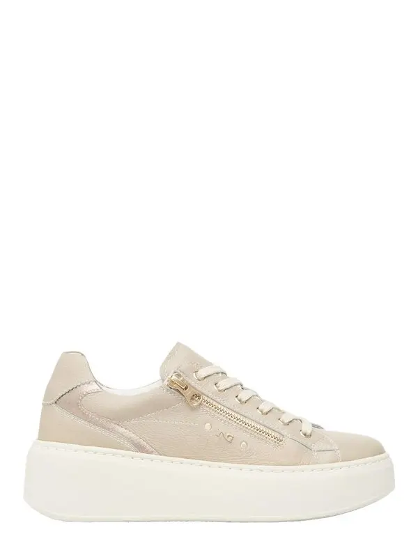 NEROGIARDINI Platform Sneakers - Champagne