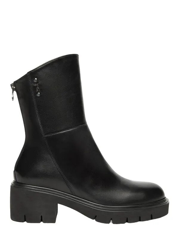NEROGIARDINI Lug Sole Bootie - Black
