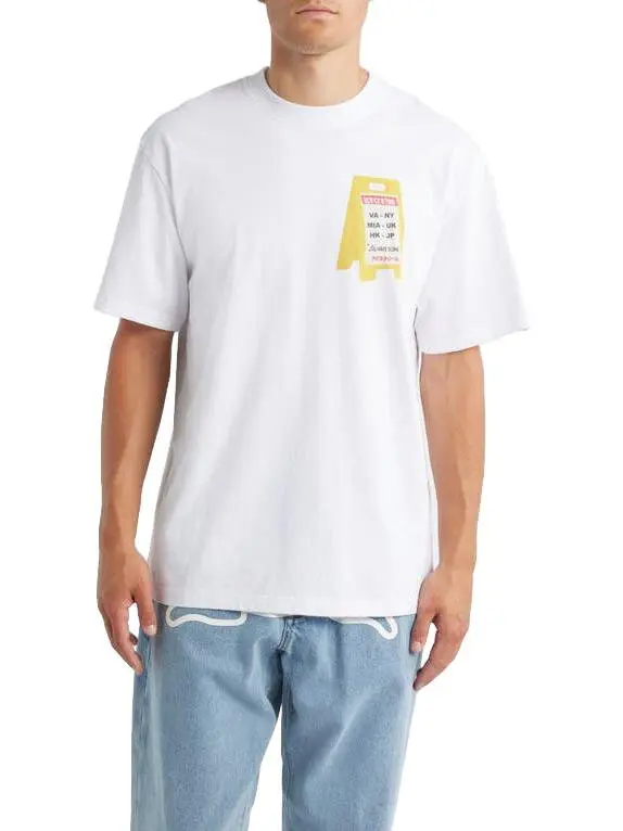 ICECREAM Aisle Closed Graphic T-shirt - White