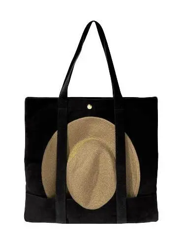 LASTELIER Parakalo Cotton Canvas Tote Bag - Black
