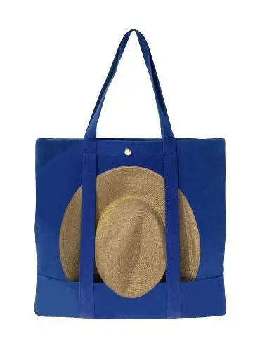 LASTELIER Parakalo Cotton Canvas Tote Bag - Blue