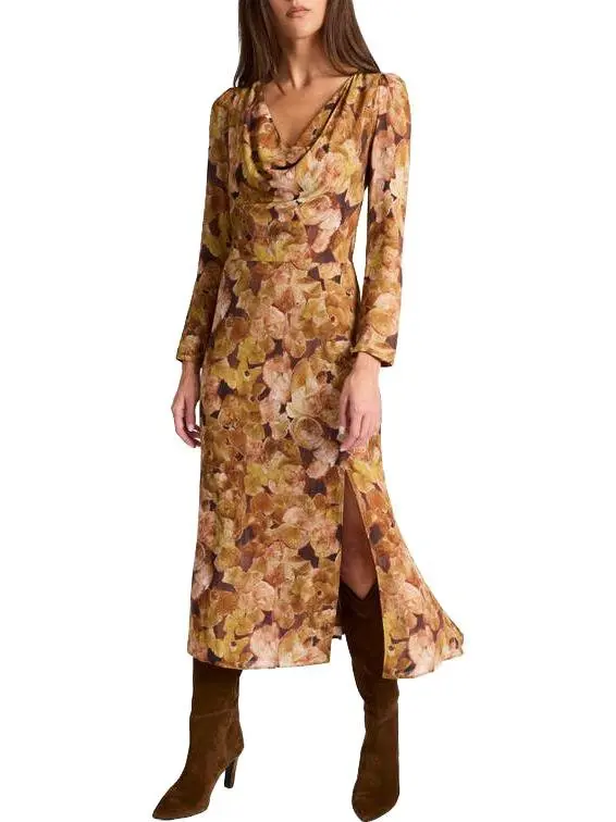 Santorelli Piper Long Sleeve Floral Crepe Dress - Hazelwood Multi
