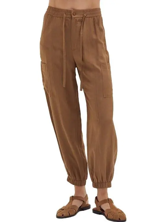 CRESCENT Lightweight Cargo Jogger Pants - Brown