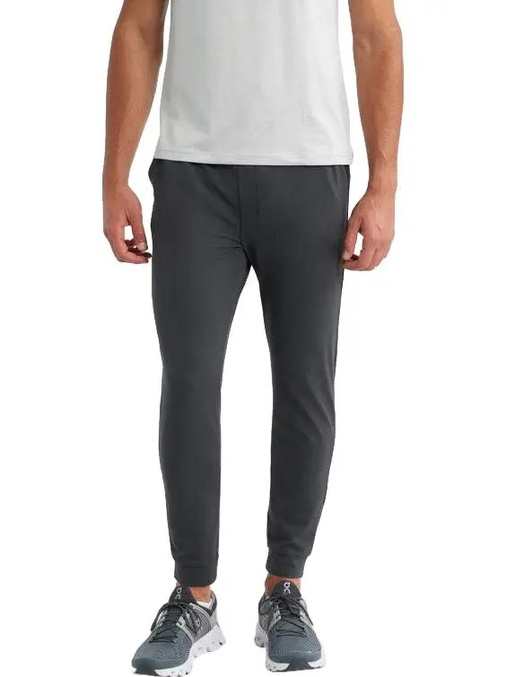 FREE FLY High Mile Stretch Nylon Joggers - Black Sand