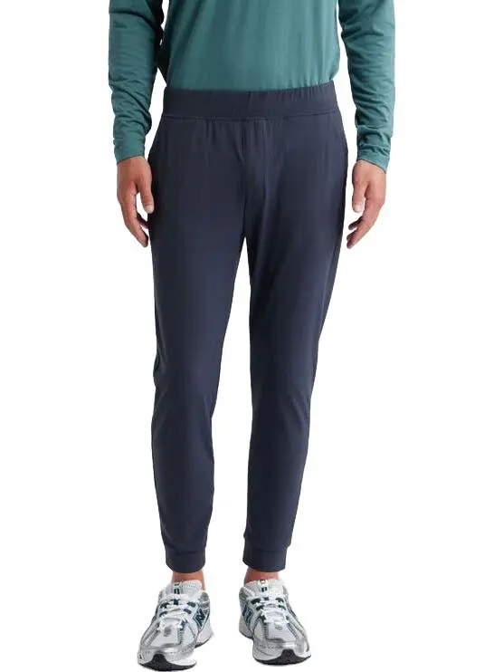 FREE FLY High Mile Stretch Nylon Joggers - Deep Navy