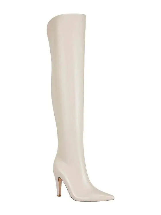 AZALEA WANG Beaucoup Over-the-knee Boots - Bone
