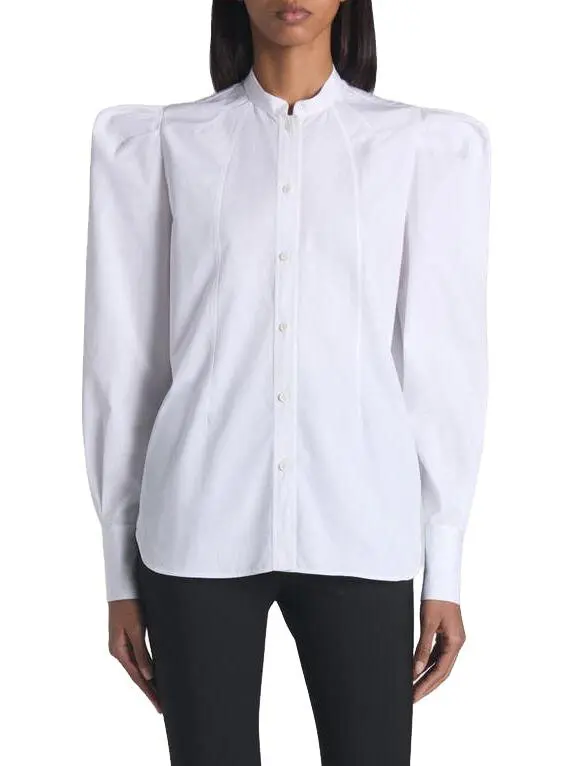 Alexander McQueen Cotton Poplin Button-up Shirt - Opticalwhite