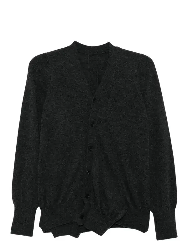 Yohji Yamamoto V-neck Cardigan - Grey