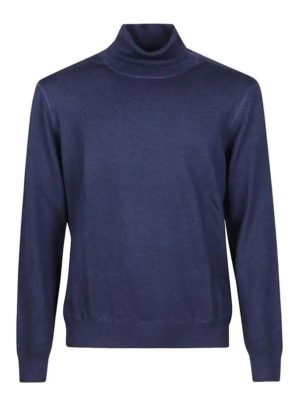FAY Turtleneck Sweater - Blue